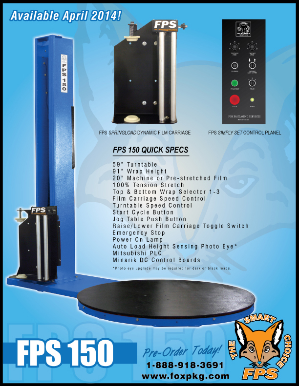 Fox: FPS-150 | Post Production Automation - Pallet Stretch Wrappers
